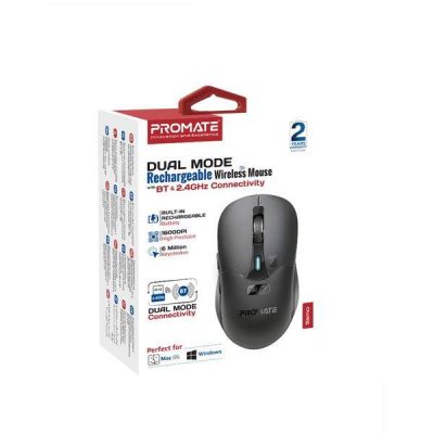 Promate Samo Wireless Mouse (Black) - Gadget World